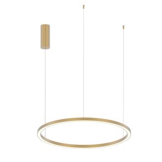 Luce-Ambiente-Design LED Hoop Suspension in Gold Aluminum with CCT Function 80 cm