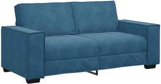 vidaXL 2-Sitzer-Sofa Blau 180x78x84 cm Samt vidaXL