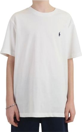Polo Ralph Lauren Homme, Tops, Blanc, Taille: L T-shirt &agrave; Manches Courtes