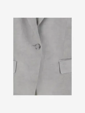 Pinko Womens Blazer Viscose Blend Grey Jacket