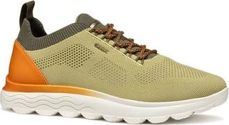 Geox U SPHERICA E, Basket Homme, Pistachio/Orange