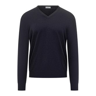 Malo Homme, Pulls, Bleu, Taille: M Cachemire Col en V