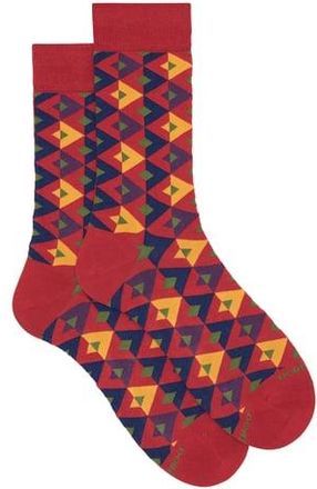 Dor&eacute; Dor&eacute; Chaussettes mi-hautes &agrave; motifs en coton m&eacute;lang&eacute;