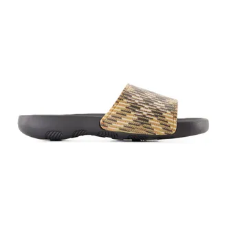 Burberry Womens Dive Check Sandals Synthetic Beige Shoes Mules
