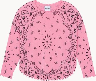 Kujten Pull cachemire col rond liquette - Pull Mela Bandana