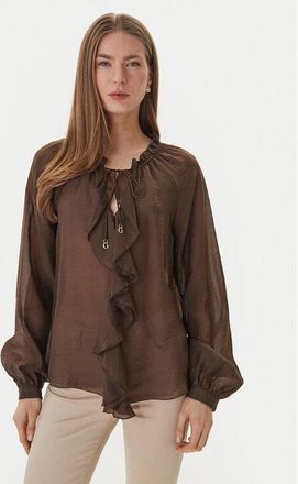 Guess Bluse W6GH28 W1844 Braun Regular Fit