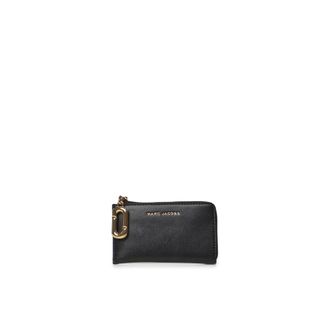 Marc Jacobs Portefeuille compact zipp&eacute; en cuir - Femme - Accessoires - Noir - Taille: ONE Size