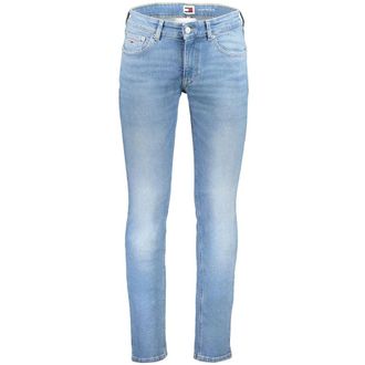 Tommy Hilfiger Homme, Jeans, Bleu, Taille: W29 L32 Jean Slim, Effet Lavé, Bouton, Fermeture Éclair