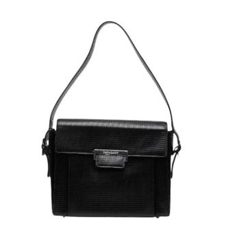 Saint Laurent Pre-owned Schultertasche aus gepr&auml;gtem Leder - - Pre-owned - Damen - Schwarzk - ONE SIZE