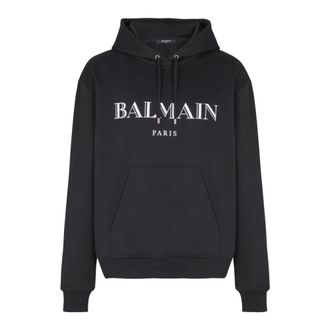 Balmain Homme, Sweatshirts et sweats &agrave; capuche, Noir, Taille: 3XL Sweat &agrave; capuche imprim&eacute;