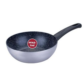 Fackelmann Po&ecirc;le wok Essential Crisp &Oslash; 20 cm en aluminium recycl&eacute; avec rev&ecirc;tement antiadh&eacute;sif en c&eacute;ramique - Parfait pour les p&acirc;tes, les l&eacute;gumes et le riz