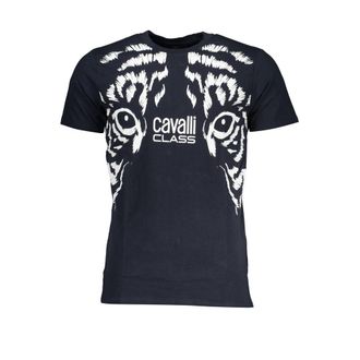 Cavalli Tiger Grafik T-Shirt mit kurzen Ärmeln