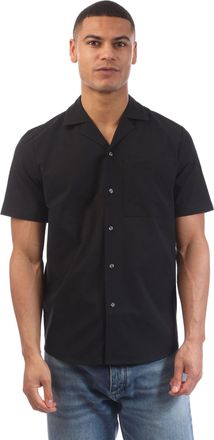 HUGO BOSS Hugo - Ellino Hemd f&uuml;r Herren, kurz&auml;rmlig (Schwarz)