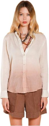 Mason's Femme, Blouses et Chemises, Rose, Taille: 40 FR Chemise &agrave; manches longues Delhi