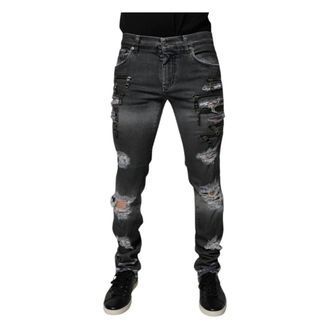 Dolce & Gabbana Homme, Jeans, Gris, Taille: M Jeans slim