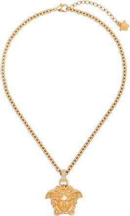 Versace Homme, Accessoires, Jaune, Taille: ONE Size La Medusa Crystal Necklace