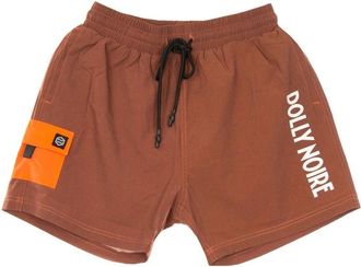 Dolly Noire Reaktive Badeshorts Schwarz/Rot - - Swimwear - Herren - Rot - XL