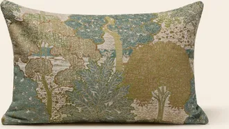 Madura Housse De Coussin Alisia Naturel et vert - VERT