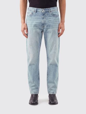 Maison Margiela Jean droit en denim de coton &agrave; effet us&eacute;