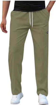 Generic Jogging Homme Pantalon Jogging Homme Pantalon Survetement Homme Confortable Classique - Pantalon D&eacute;contract&eacute; Homme &Eacute;lastique Taille Haute Couleur Unie