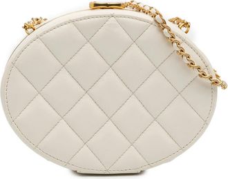 Chanel Hobo Bags - CC Quilted Lambskin Frame Vanity Case - Gr. unisize - in Weiß - für Damen