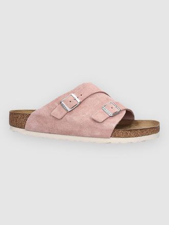 Birkenstock Z&uuml;rich Suede Leather Sandales rose