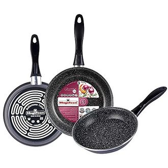 Magefesa K2 Gransasso - Lot de 3 poêles 20/24/28 cm