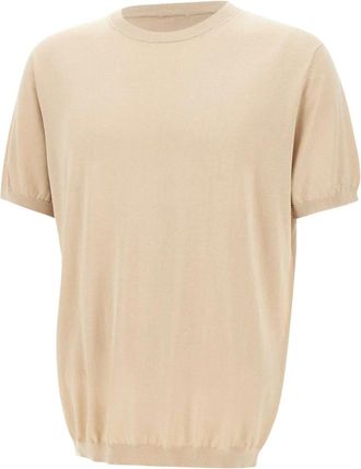 KANGRA Homme, Pulls, Beige, Taille: XL T-Shirt en Soie et Coton