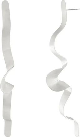 Dansk Copenhagen Wellen-Statement-Ohrring - - Accessories - Damen - Grau - ONE SIZE