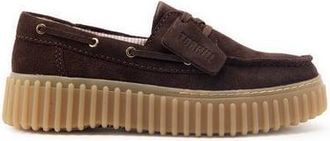 Clarks Chaussures Torhill Boat en cuir de vache