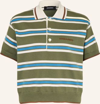 Dsquared2 Strick-Poloshirt gruen