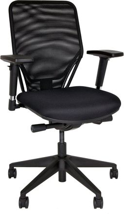 Bisley Bürodrehstuhl Optime, Netzbezug, Kunststofffußkreuz, Metall, 733 Schwarz, 66 x 66 x 44 cm