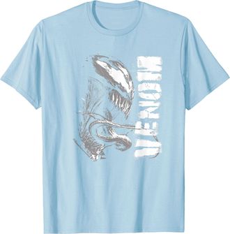 MARVEL Spider Man Venom Black & white head T-Shirt