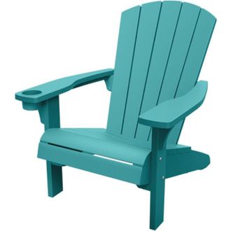 Keter Chaise de jardin Adirondack - Bleu turquoise - Style bois - Keter