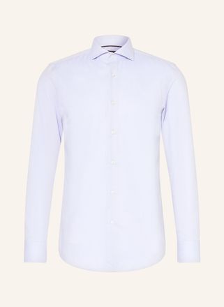 HUGO BOSS Piqu&eacute;-Hemd Hank Slim Fit blau