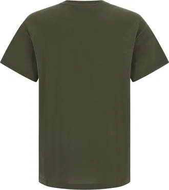 Fendi Stencil-Print Cotton T-Shirt - Green