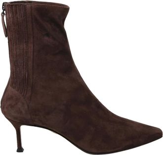 Aquazzura Bottines Saint Honore 65 - Femme - Chaussures - Brun - Taille: 40 EU