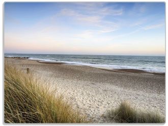 Wallario Glasunterlage/Schneidebrett aus Glas, Strandspaziergang im Urlaub an der Ostsee, Gr&ouml;&szlig;e 30 x 40 cm, Kratzfest, aus Sicherheitsglas