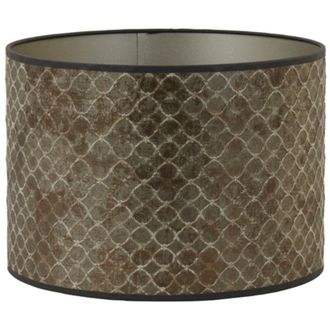Light & Living Light & Living - abat-jour - Elodi - marron - textile velours