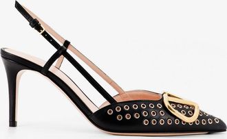 Valentino Garavani Valentino Garavani leather slingback décolleté - VALENTINO GARAVANI - gender_Woman