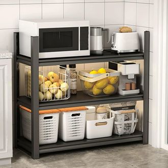 Generic Gro&szlig;Es B&auml;Ckerregal, Vorratsschr&auml;Nke Zur Aufbewahrung In Der K&uuml;Che Mit Einteiliger S&auml;Ule for Gew&uuml;Rzboxen, Gem&uuml;Se, Elektroger&auml;Te