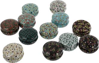 Artibetter TOYANDONA 12 St&uuml;ck Kleiner Wei&szlig;blech Dosen Rund mit Deckel Kleine Blechboxen zur Kerzenherstellung Aufbewahrung von Schmuck Balsam Stapelbare Robuste 