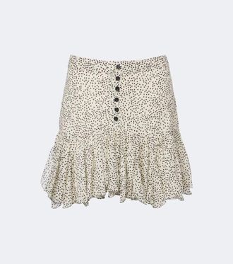 Isabel Marant Mini-jupe Daneen en coton &agrave; pois