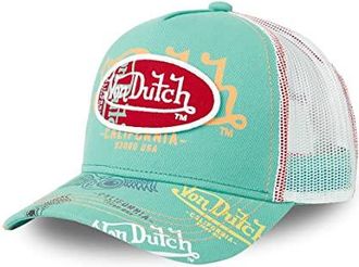 Von Dutch Casquette Homme & Femme Ajustable, Casquette Trucker, Confortable, Durable et Coupe d&eacute;contract&eacute;e, Vert Taille TU