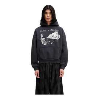 Rhude Montenegro Morada Hoodie - - Sweatshirts & Hoodies - Herren - Schwarzk - M