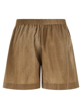 Ermanno Scervino Womens Beige Polyester Bermuda Shorts