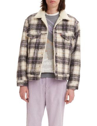 Levi's Herren Vintage Fit Sherpa Trucker Jacke,Nico Tofu,XXL