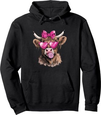 F4NT4STIC Highland Cow Valentine | Valentine Love Kollektion Pullover Hoodie