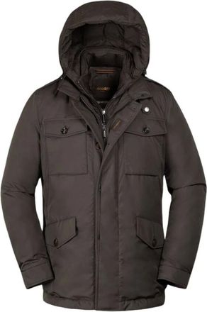 Moorer Homme, Vestes, Vert, Taille: L Saharienne Lisse