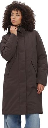 KRAKATAU Gaia Long Parka - - Coats - Damen - Braun - XL